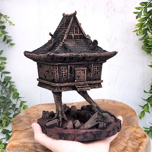 Baba Yaga Hut Container, Secret Storage Trinket Jewelry Box, Woodland ...