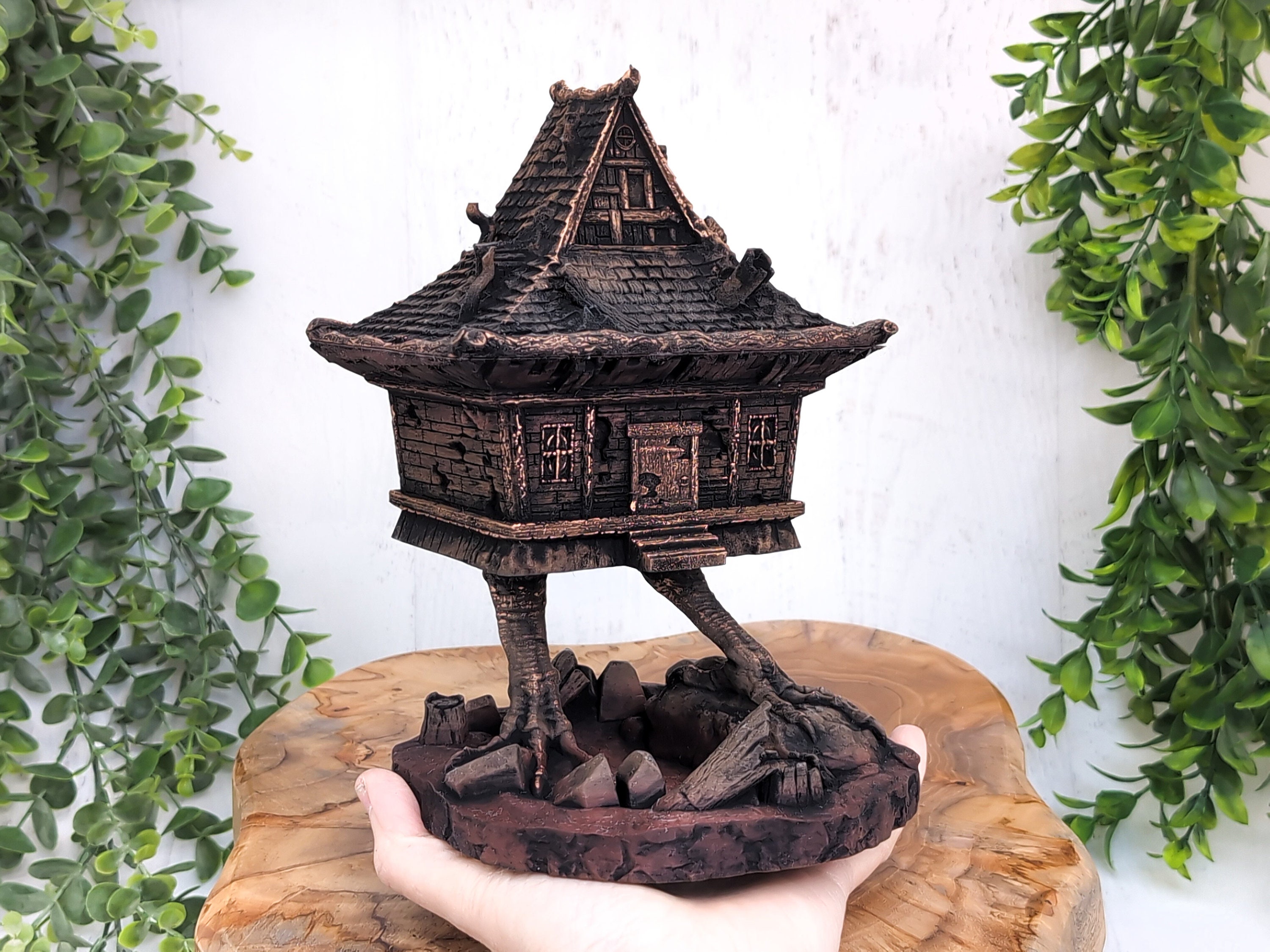 Baba Yaga Hut Container, Secret Storage Trinket Jewelry Box, Woodland ...