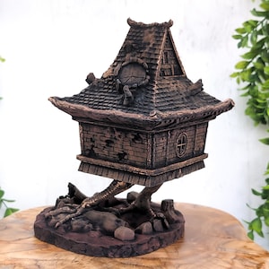 Baba Yaga Hut Container, Secret Storage Trinket Jewelry Box, Woodland ...