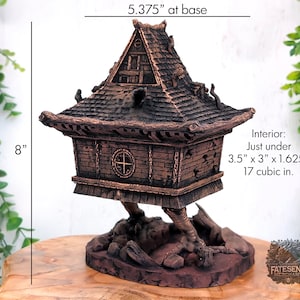 Baba Yaga Hut Container, Secret Storage Trinket Jewelry Box, Woodland ...