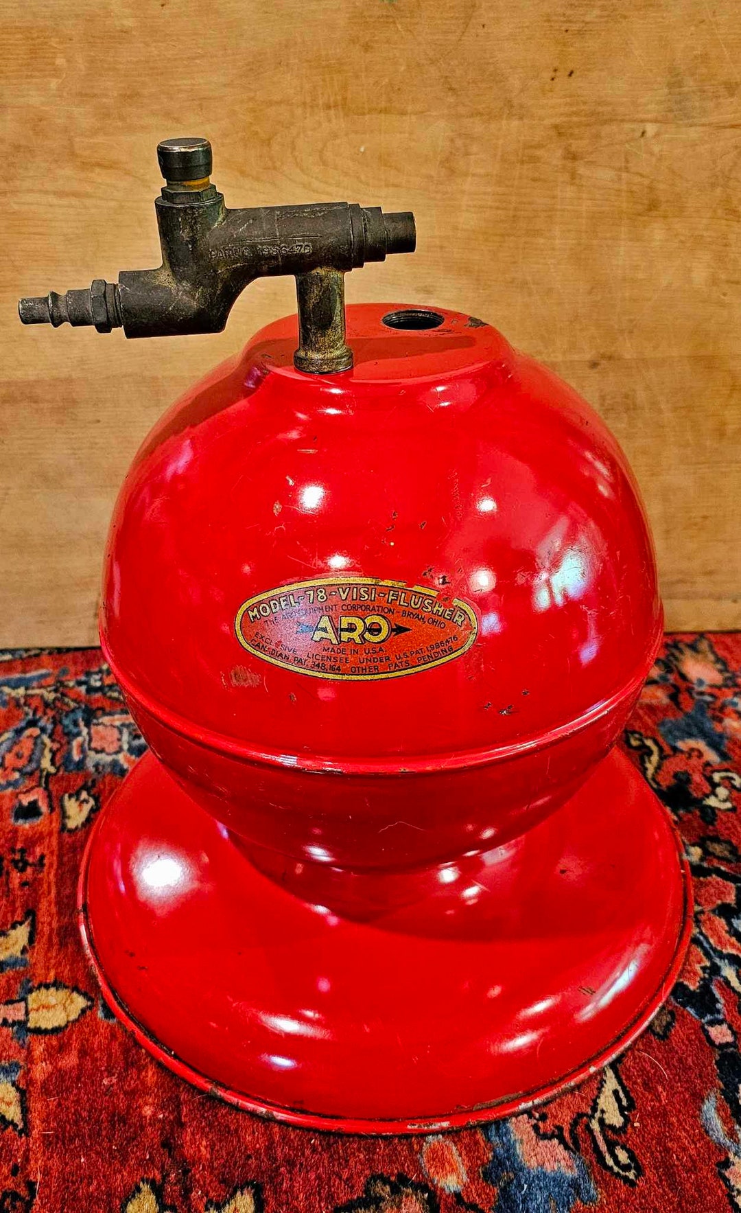Vintage 1950s ARO Automotive Fluid Flusher - Fire Engine Red - Etsy