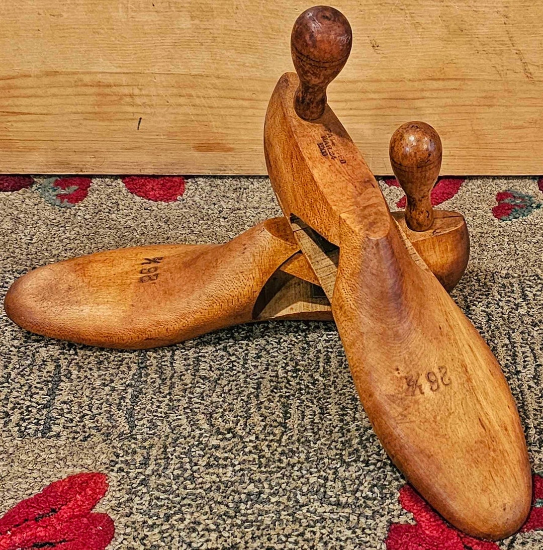 Great Vintage Maple Shoe Forms/molds/lasts French Country/farm House ...