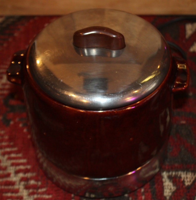 Vintage West Bend Electric Bean Pot Crock With Heated Base 6 Qt. Slow ...