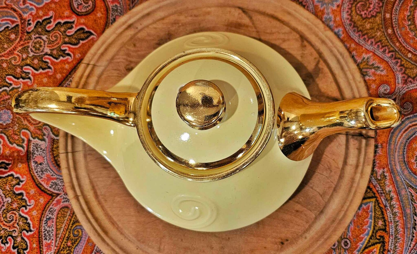 Vintage 1940's Pearl China Company Teapot With Sugar and Creamer- 22k ...