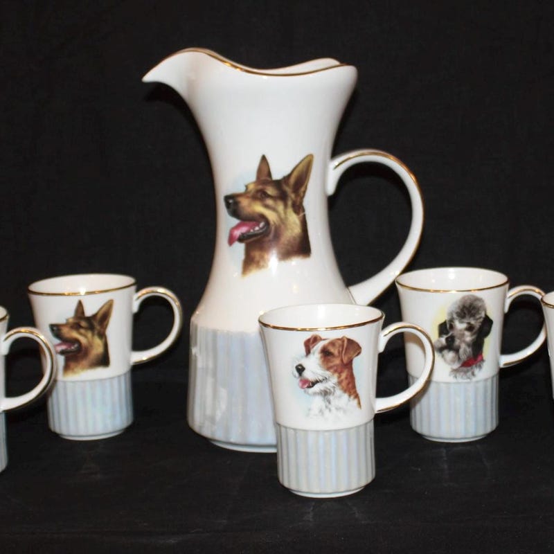 Dog Pitcher - Etsy