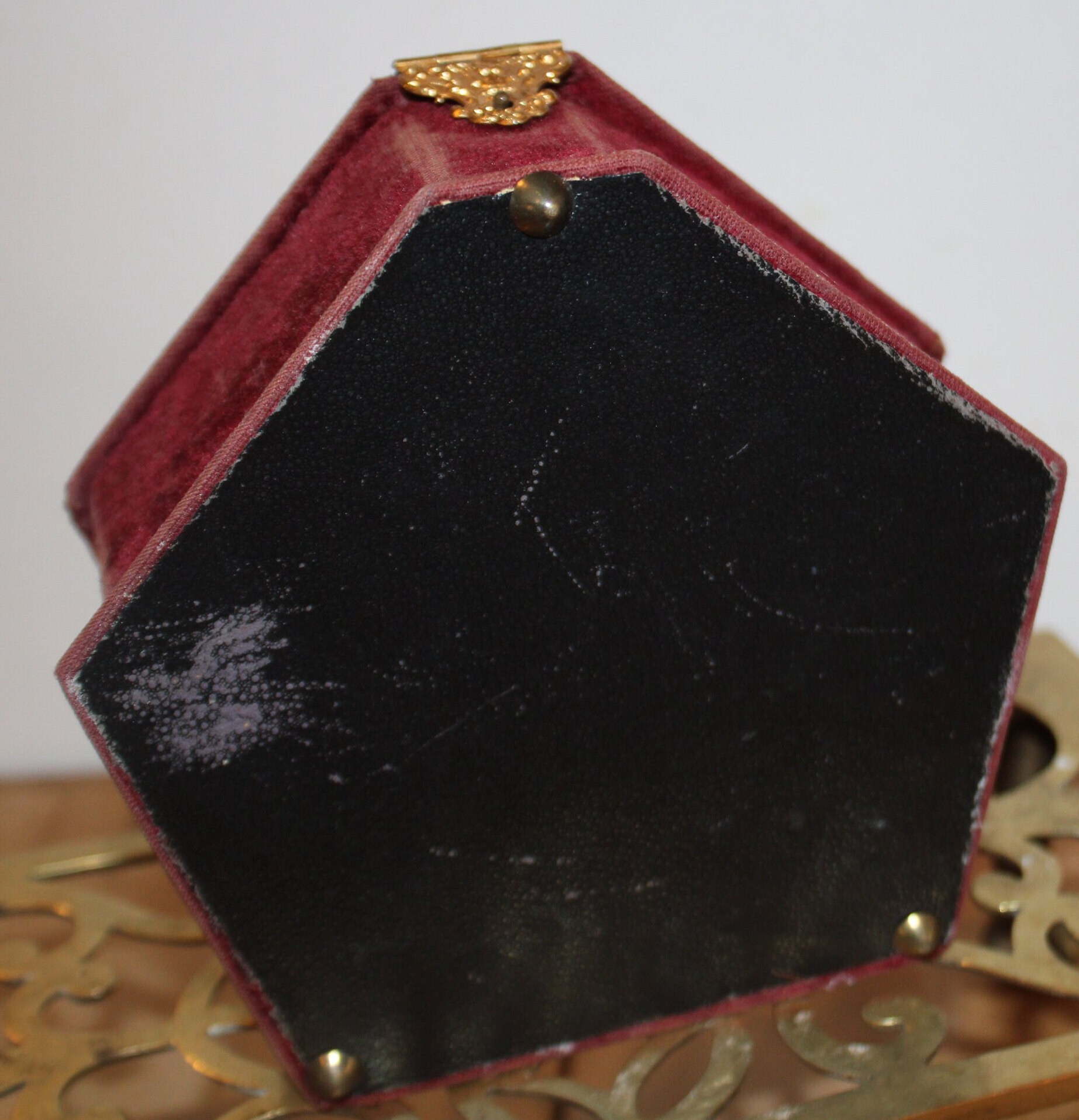 Antique French Victorian Velvet and Silk Jewelry/sewing Box Circa 1900 ...