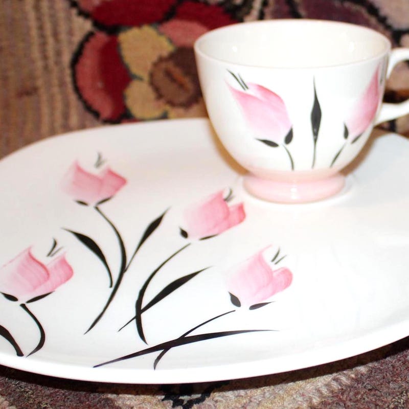 Handpainted Tulip Plate - Etsy