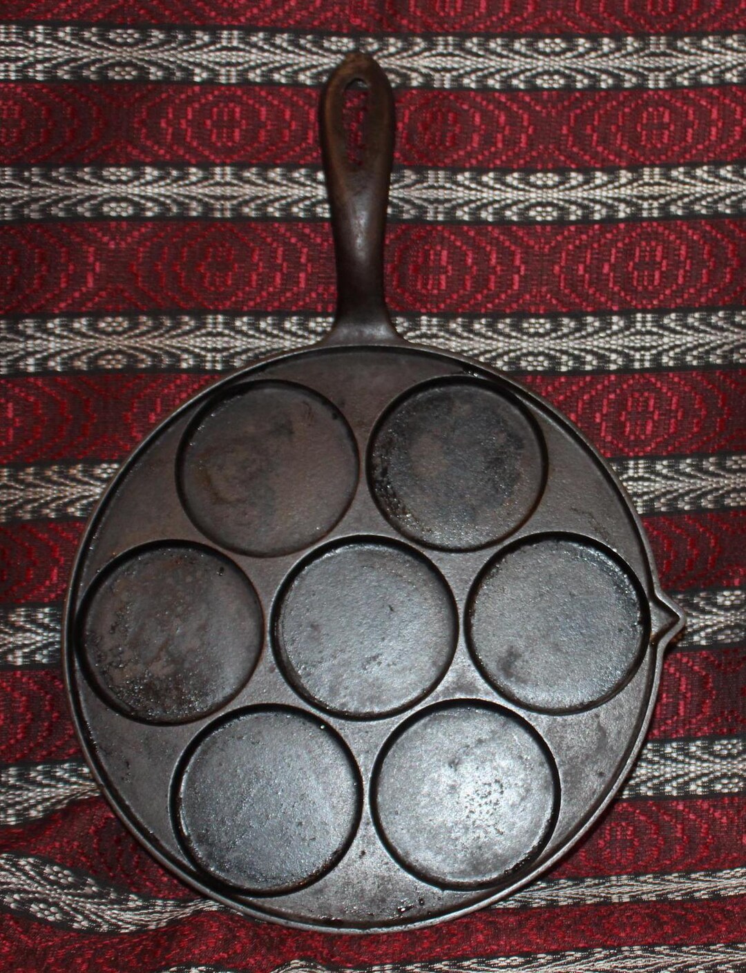 Vintage Griswold 2980 No. 34 Cast Iron Plett Pan/swedish Pancake Pan ...