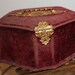 Antique French Victorian Velvet and Silk Jewelry/sewing Box- Circa 1900 ...