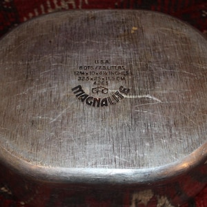 Great 8 Qt. Oval Wagner Ware Magnalite Cast Aluminum Roaster and Lid ...