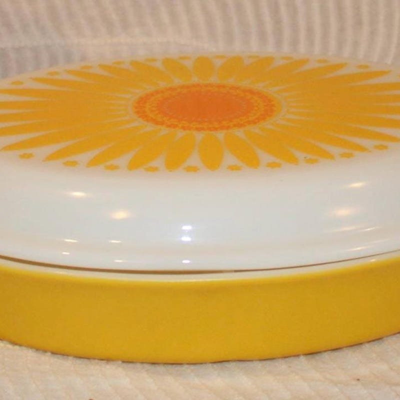 Pyrex Sunflower - Etsy