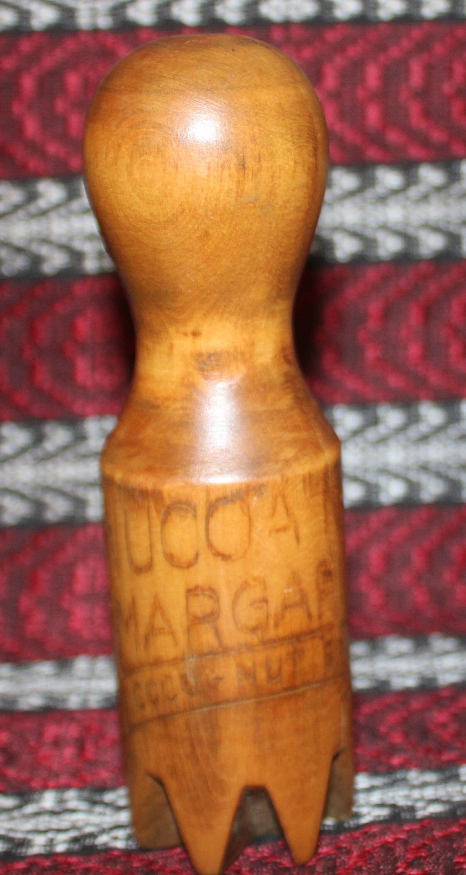 Antique Wooden "nucoa Nut Margarine Coco-nut Brand" Butter Marker ...