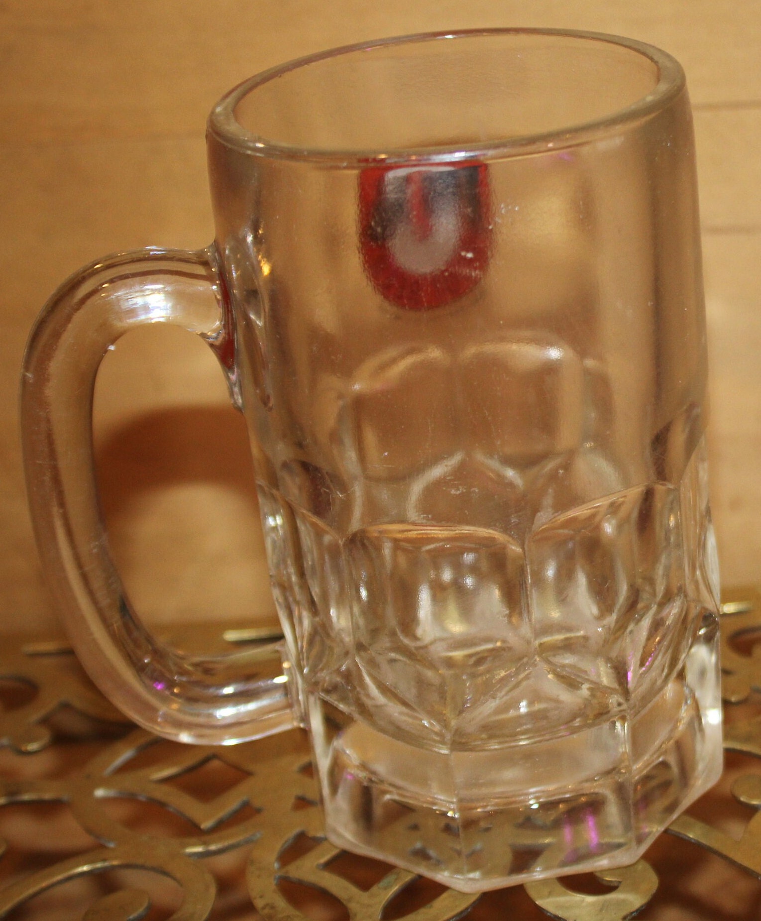 Great Vintage Midcentury A&W Glass Rootbeer Mug 1950's Awesome Graphics ...