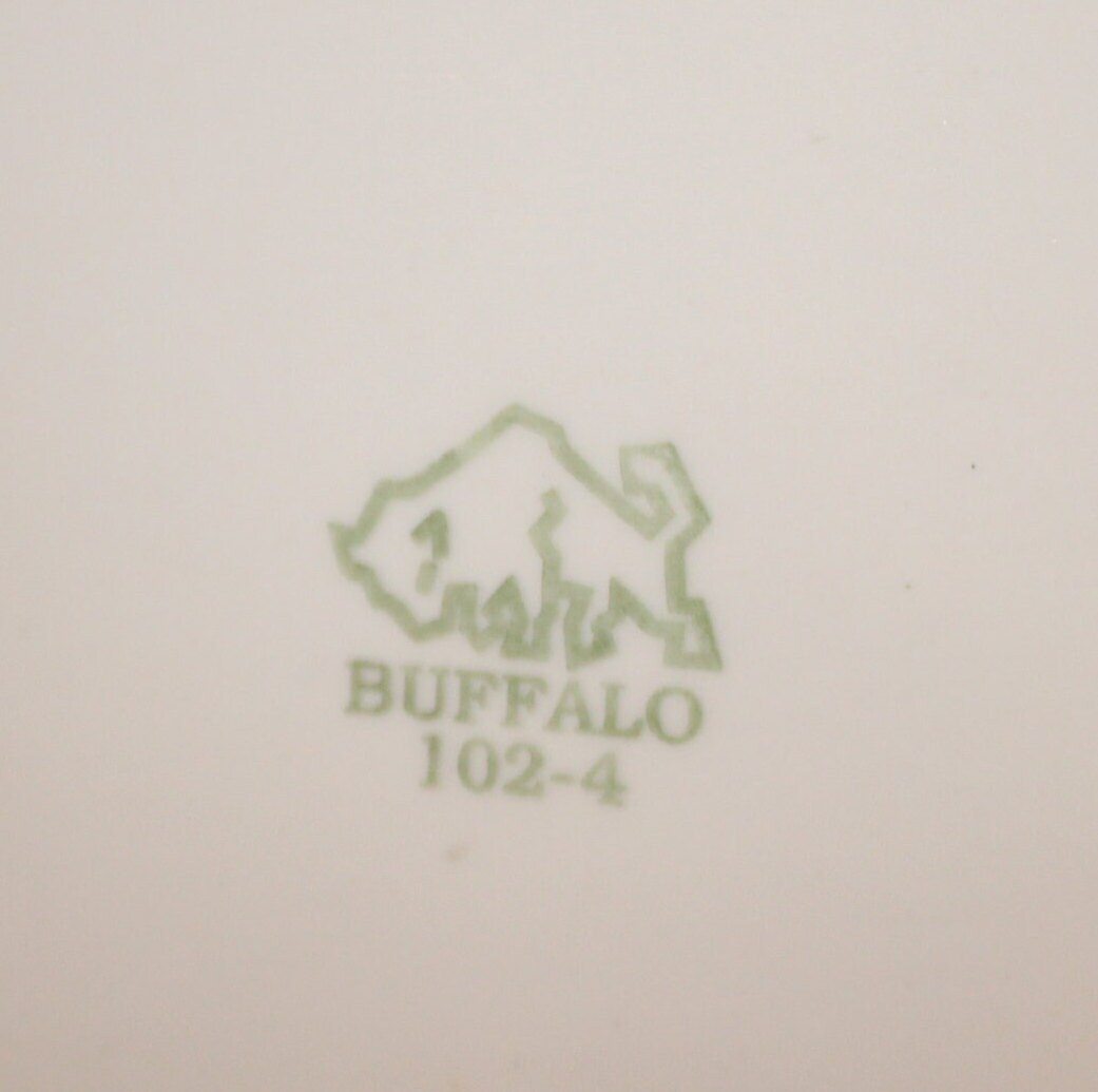 Two Vintage Buffalo China Rectangular Restaurantware Plates 102-4 Diner ...