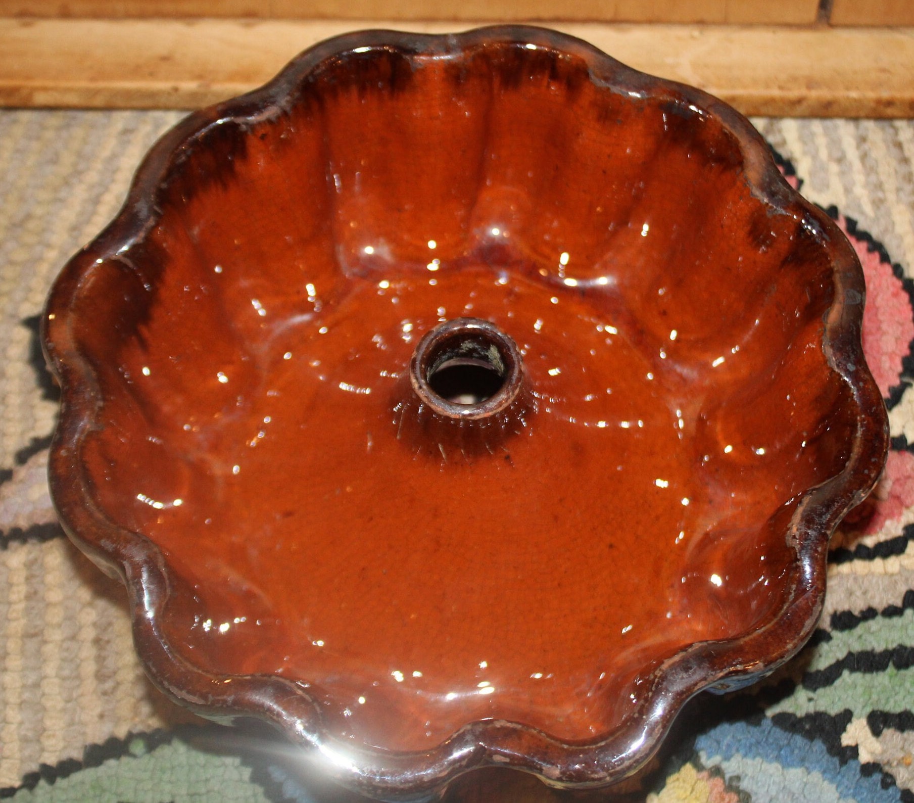Wonderful Antique Glazed Redware Cake/pudding Mold 19th Century - Etsy