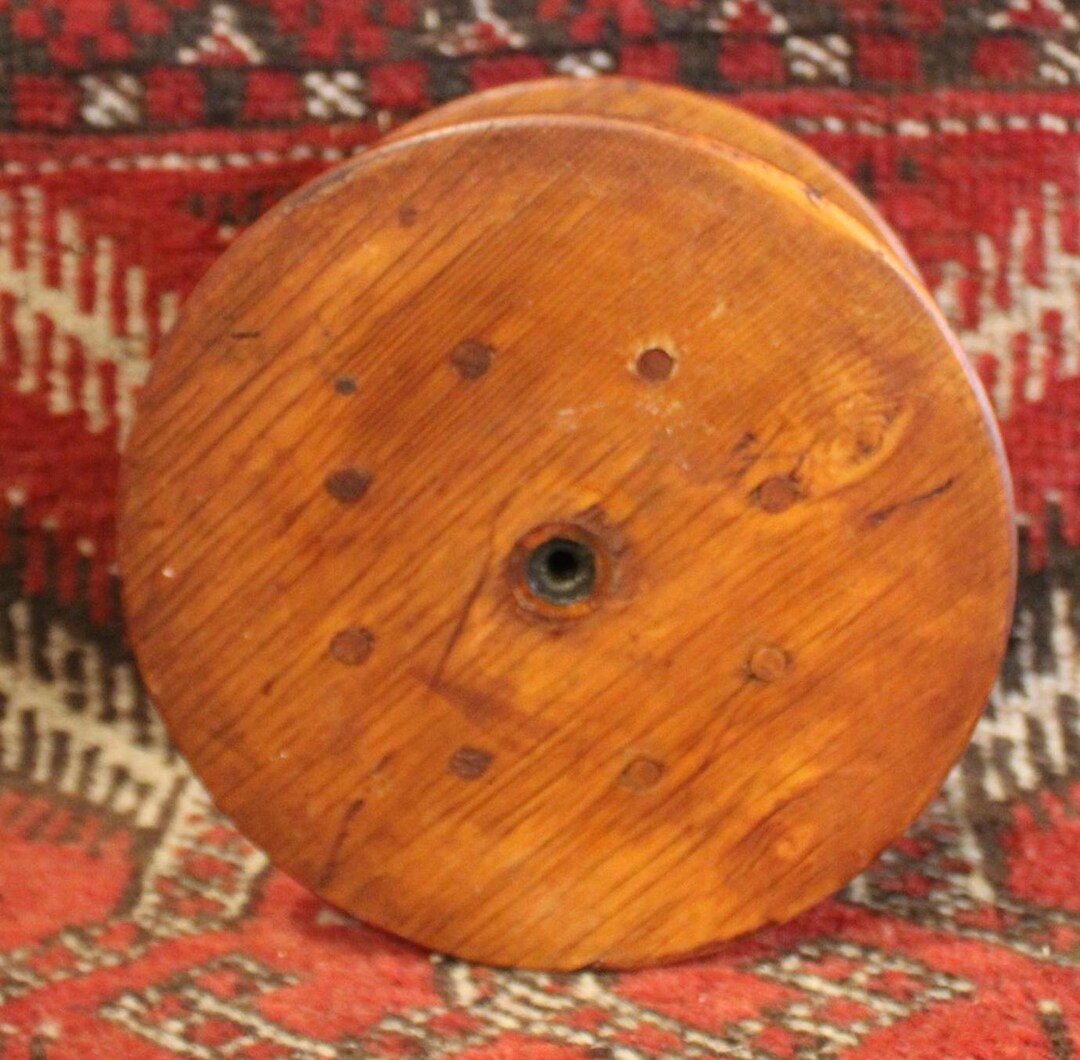 Fantastic Antique Wooden Spool/drum/bobbin- Farmhouse/rustic Decor ...