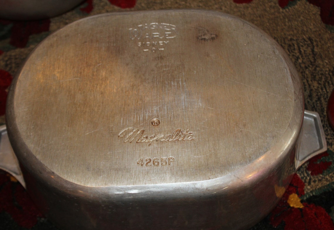 Great 8 Qt. Oval Wagner Ware Magnalite Cast Aluminum Roaster and Lid ...