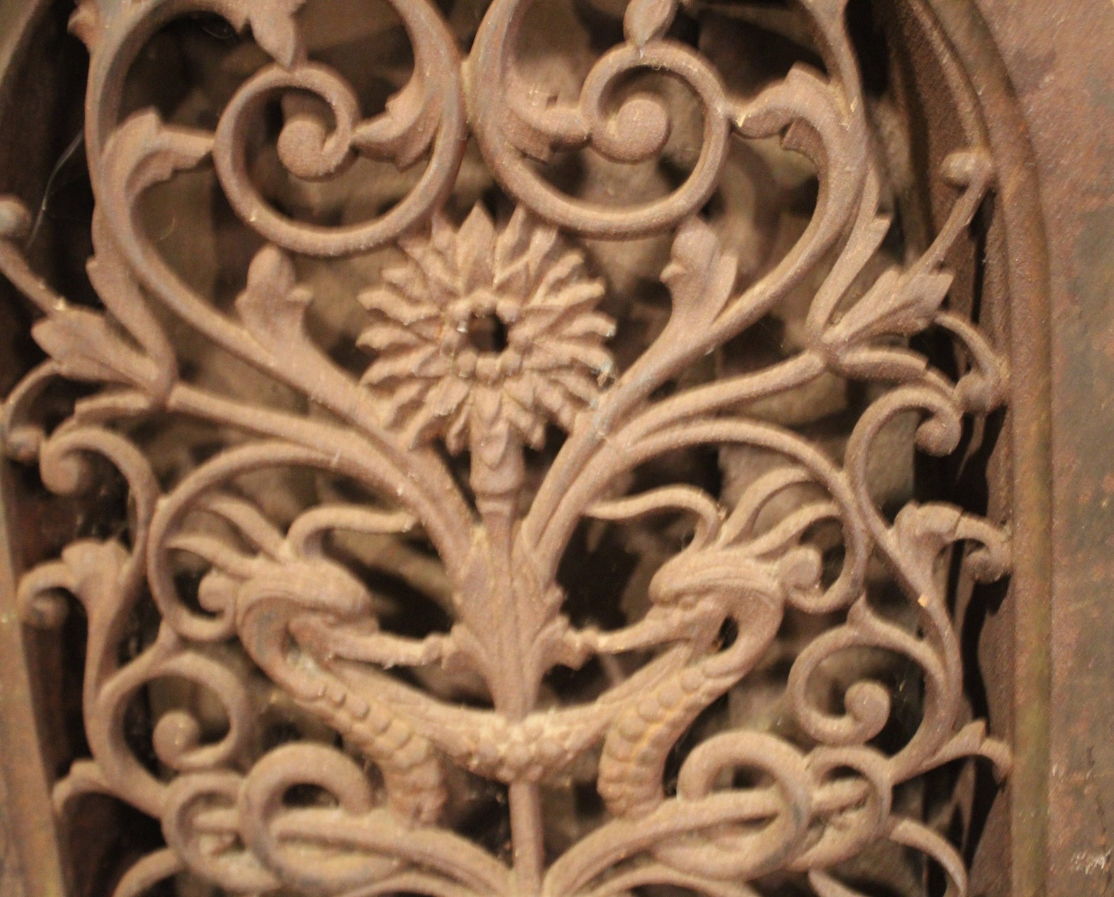 Ornate Art Nouveau Iron Tombstone Heat Register/grate With - Etsy