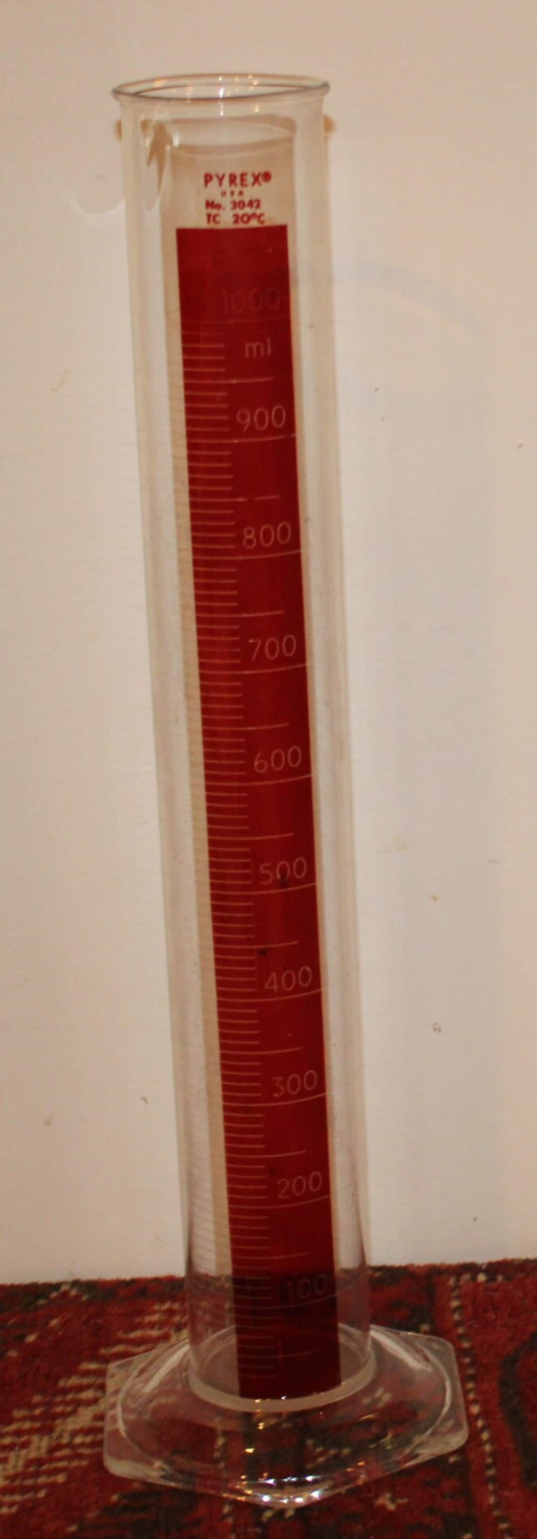 Pyrex 1000ml Graduated Cylinder Beaker- No. 3042-- Makes a Great and ...