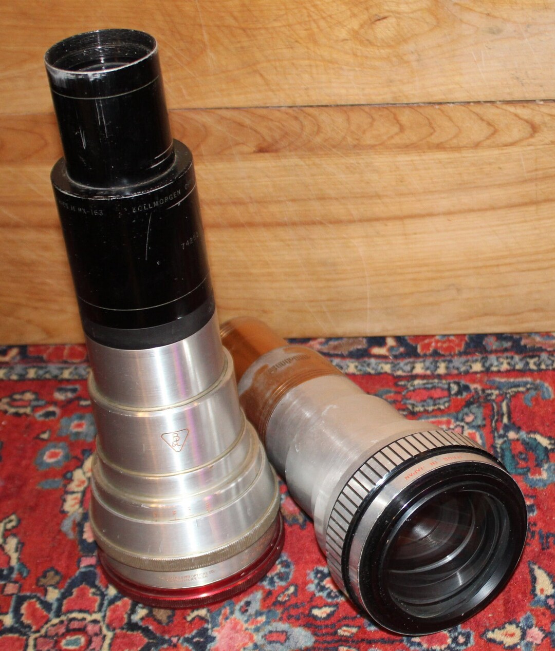 Two Great Movie Theater Projector Lenses-1980's Home Theater Decor ...
