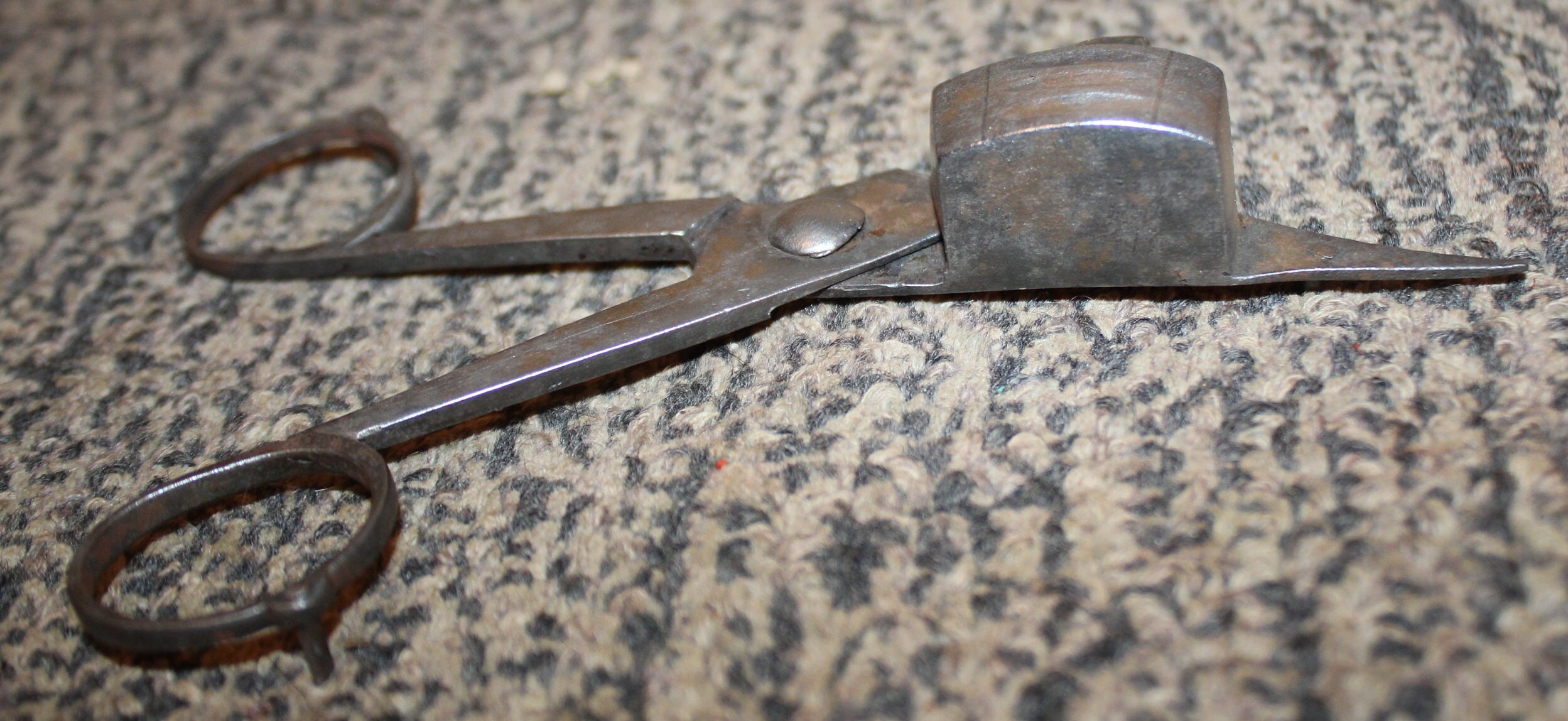 Antique Hand Wrought Iron Candle Wick Cutter/snuffer/scissors-19th ...