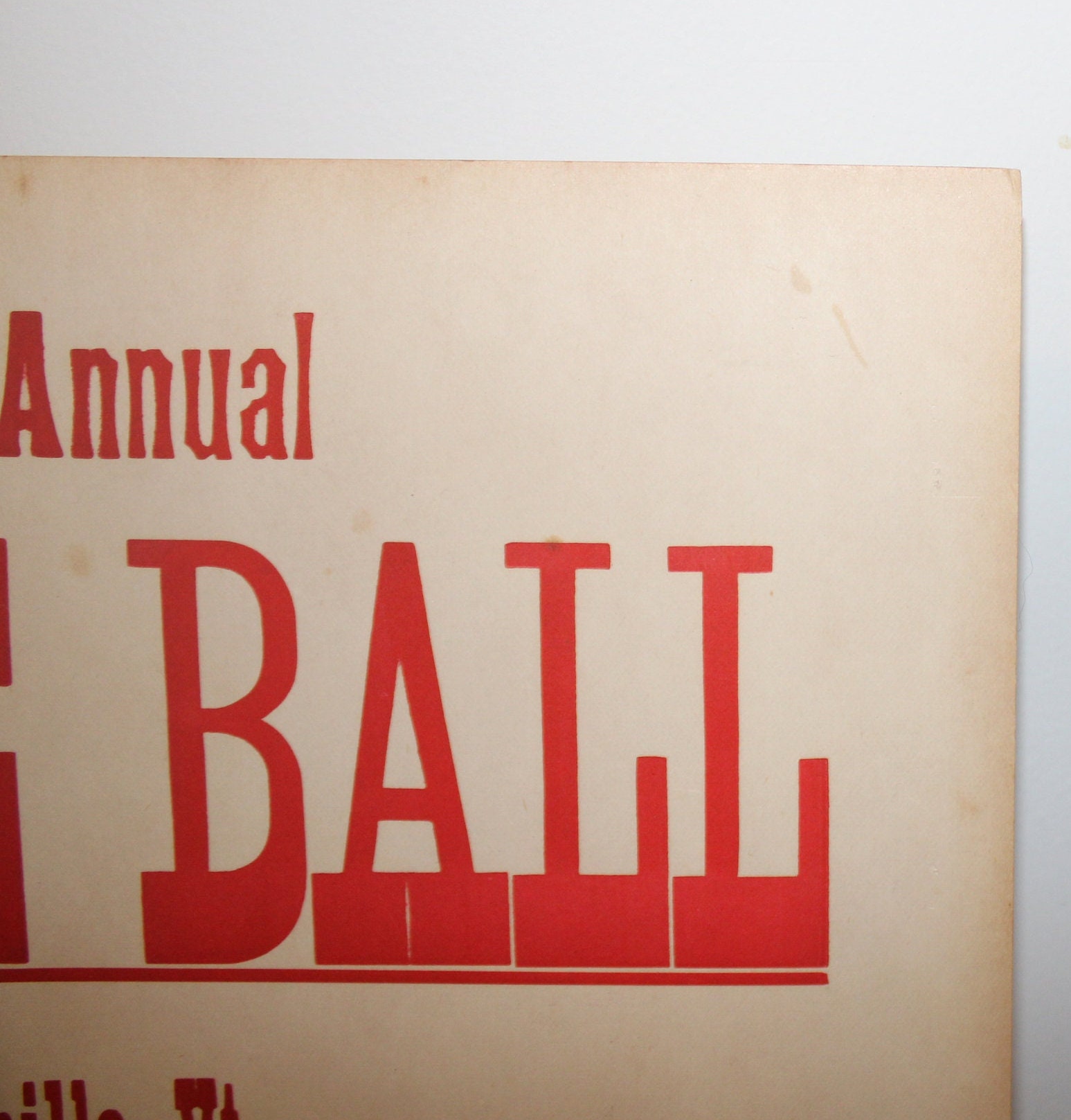 A Wonderful Vintage old Time Ball Broadside - Etsy