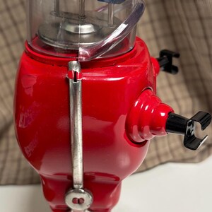 Super Cool Wind-up Red Robot Space Trooper- Ha Ha Toy- Spinning Head ...