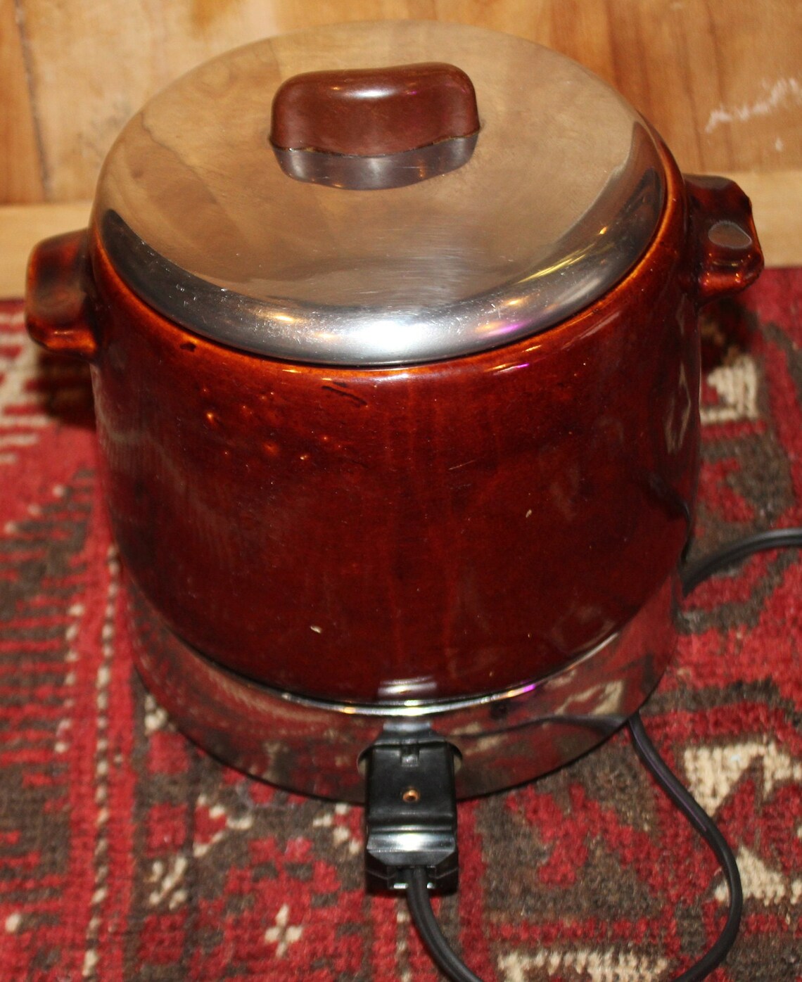 Vintage West Bend Electric Bean Pot Crock With Heated Base 6 Qt. Slow ...