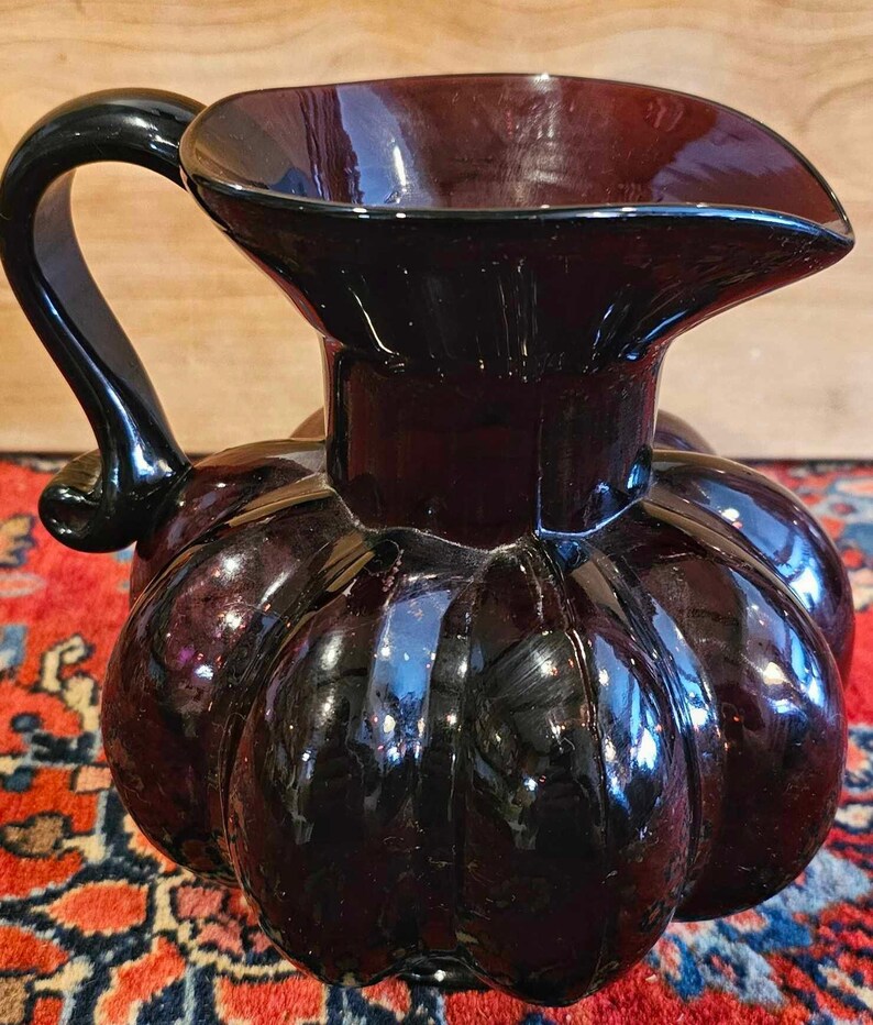 Gorgeous Midcentury Clevenger Brothers Glass Works Amethyst Pitcher ...