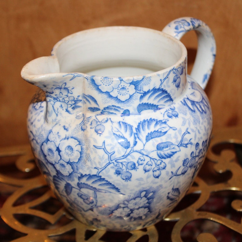 Blue and White Chintz - Etsy