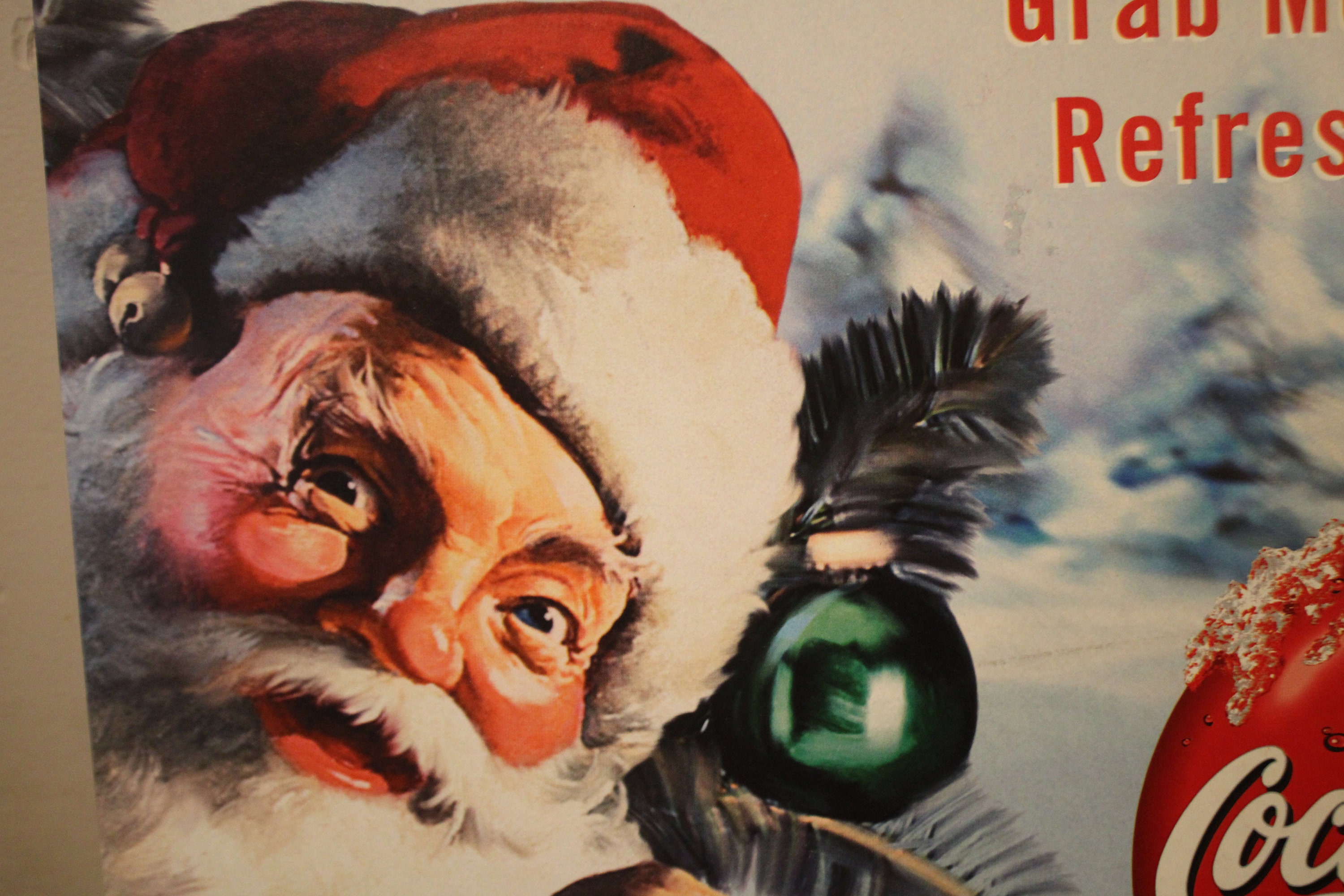 Coca-cola Santa Advertisement- 2000- Delight in the Magic- Double-sided ...