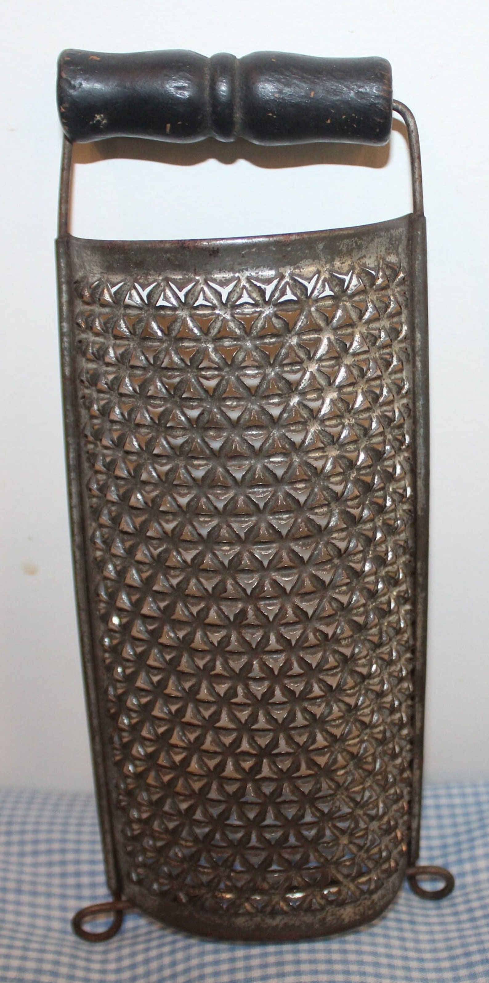 Super Cute Antique Tin Wood-handled Curved Grater - Etsy