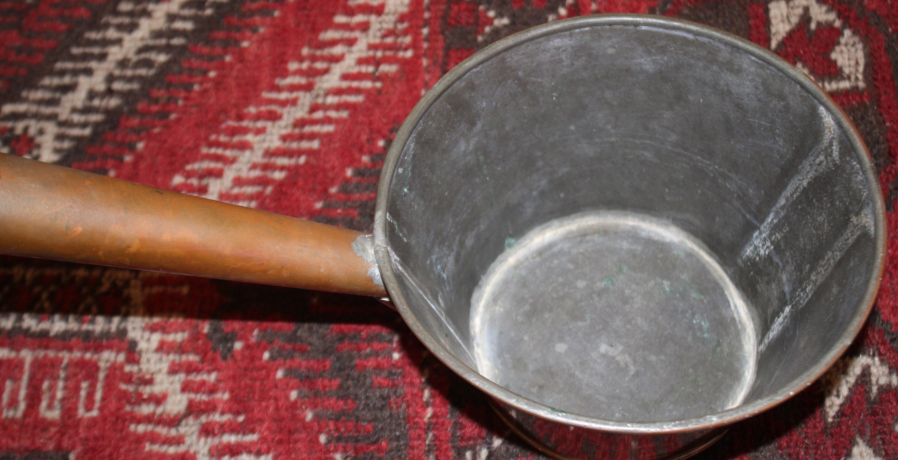 Wonderful Antique 19th Century Copper and Tin-lined Dipper/ladle/scoop ...