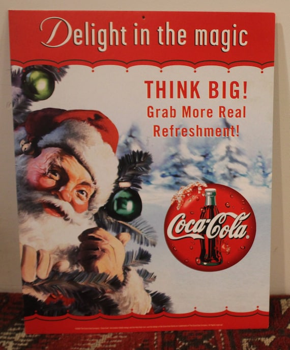 Coca-cola Santa Advertisement 2000 Delight in the Magic - Etsy