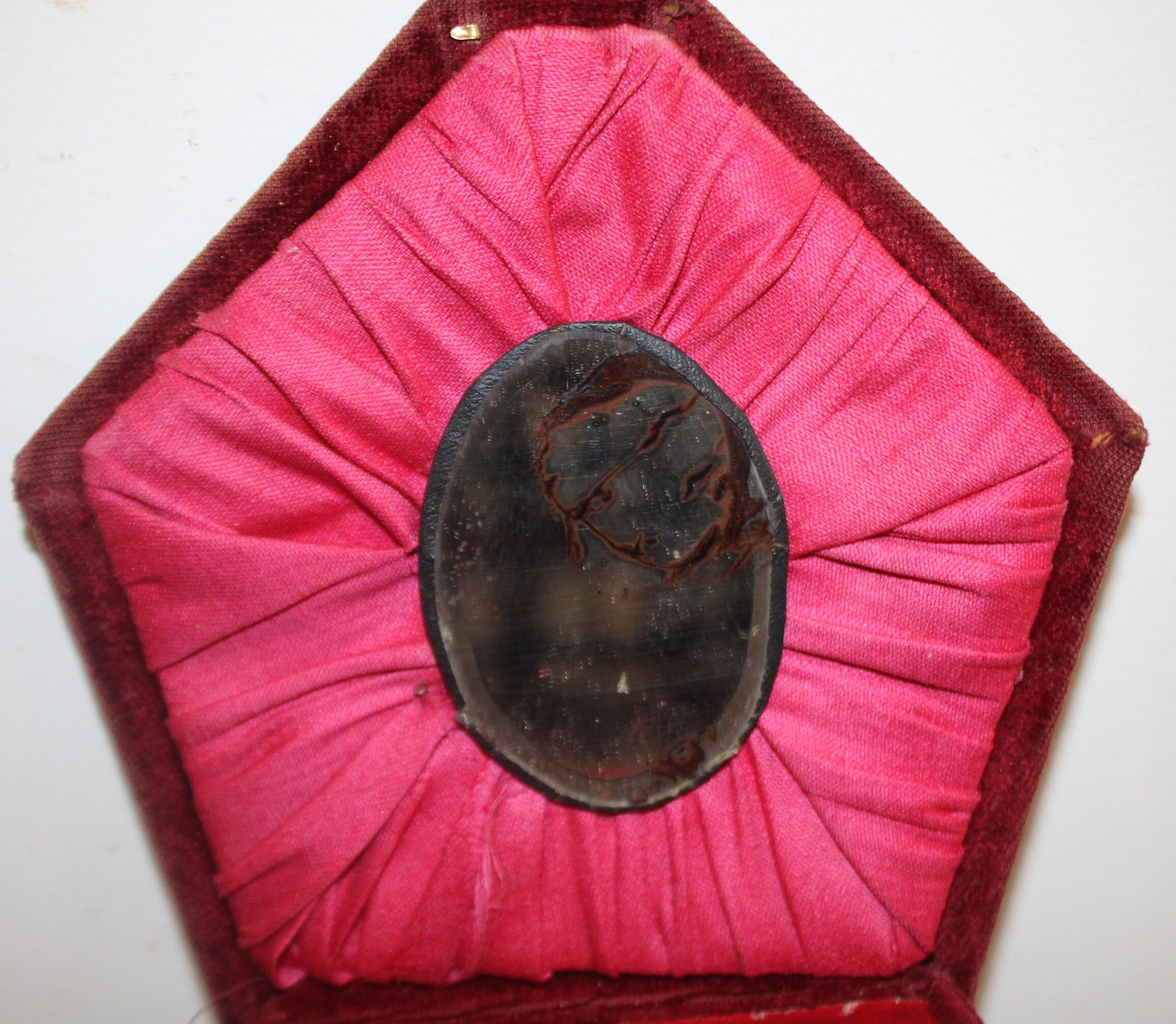 Antique French Victorian Velvet and Silk Jewelry/sewing Box Circa 1900 ...
