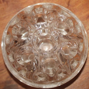 Beautiful Antique Glass Flower Frog With 19 Holes-farmhouse/country ...