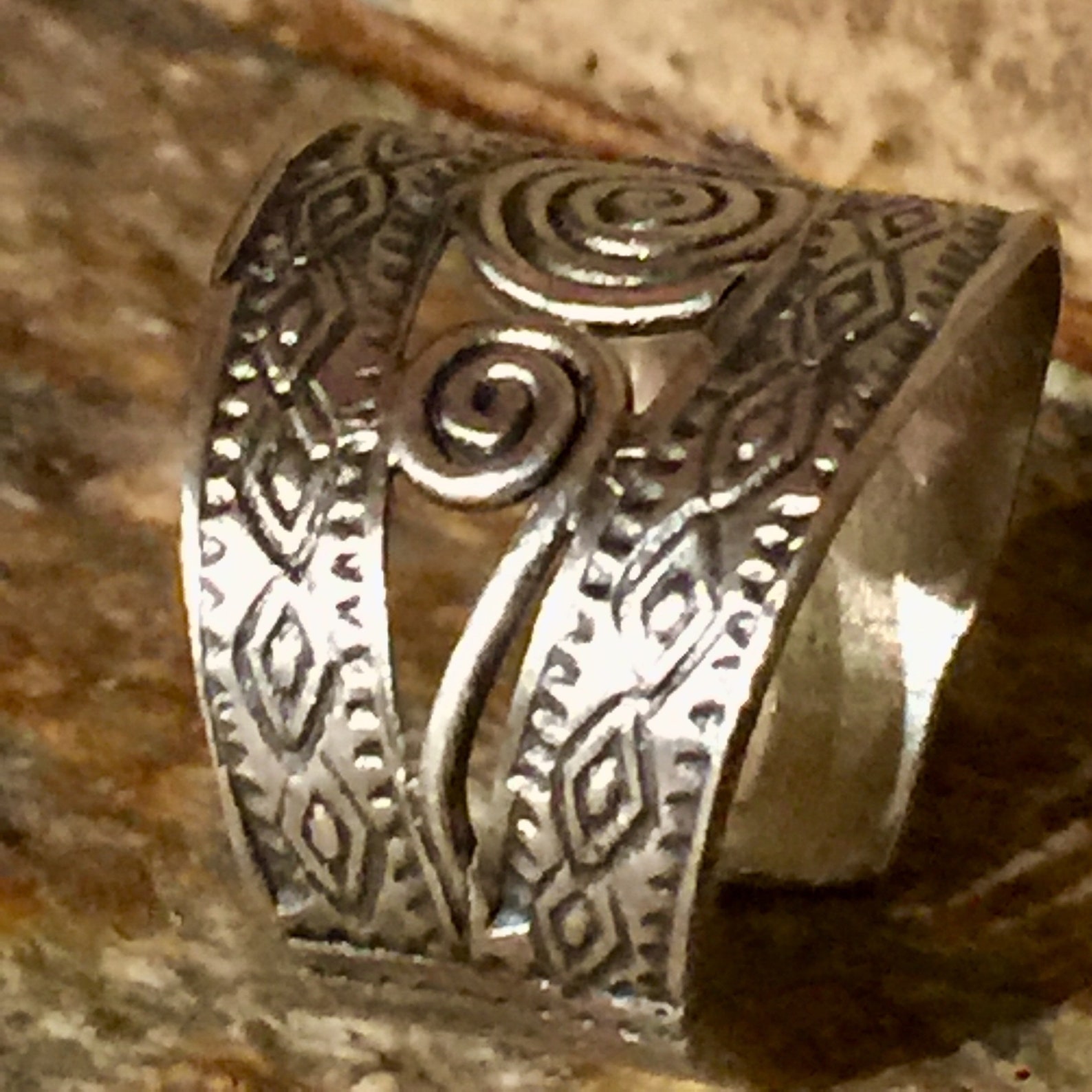 Artisan Silver Ring 98.5% Silver Thai Karen Hill Tribe 3 | Etsy