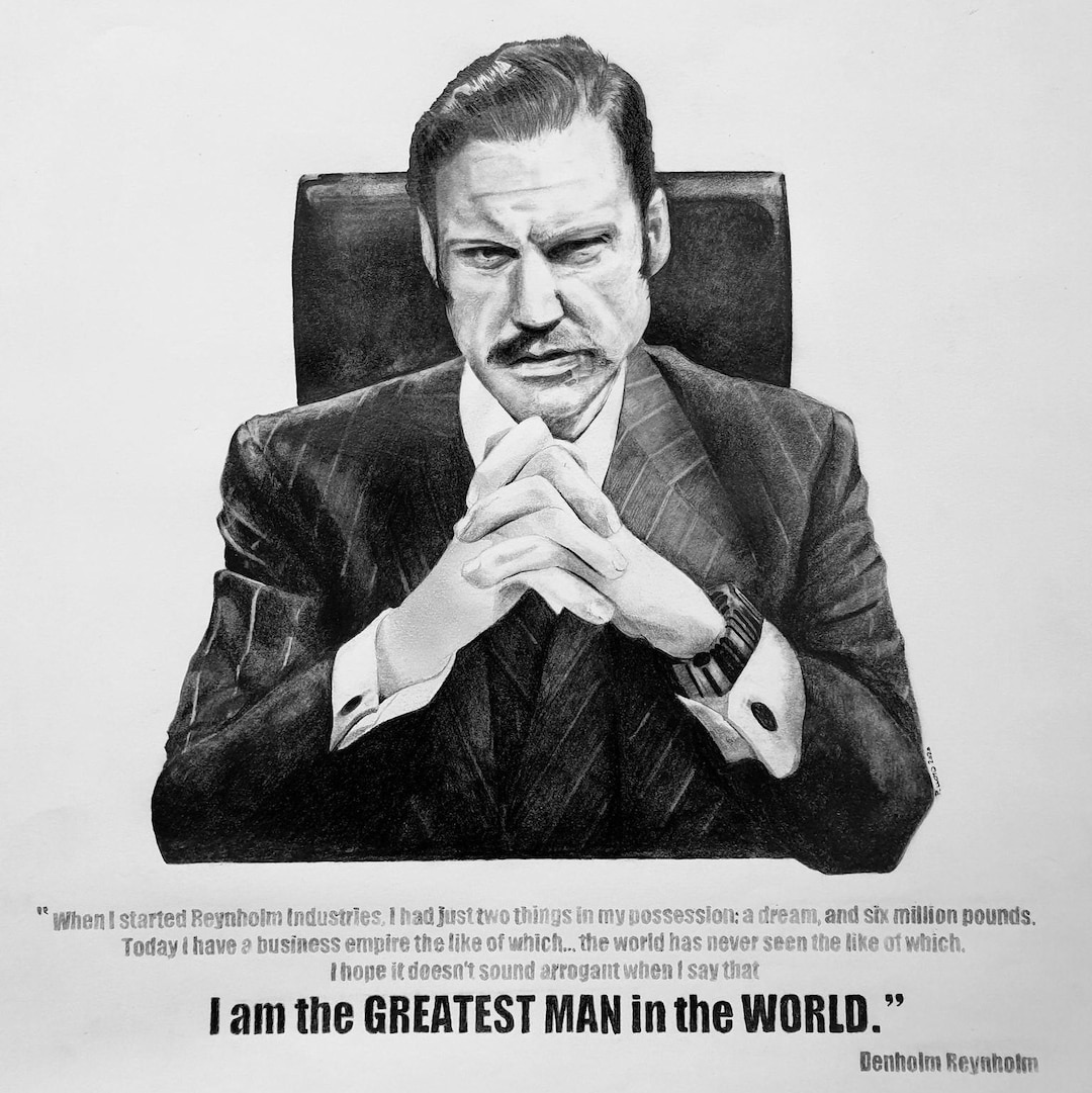 Denholm Reynholm. the I.T. Crowd. Pencil Drawing Print - Etsy