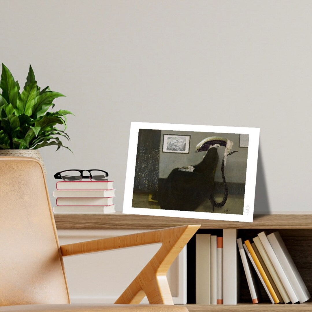 Giger's Mother Postcard - Augmented Reality Art by ANT FOX - Etsy