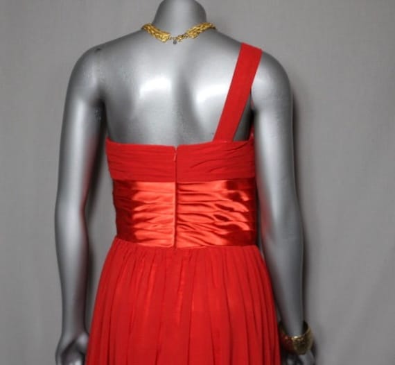 Luscious Red Formal Greek Goddess Gown Holidays Weddi… - Gem