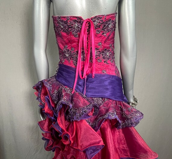 Wild Purple Pink Flamenco Dress Latin Dance Completio… - Gem