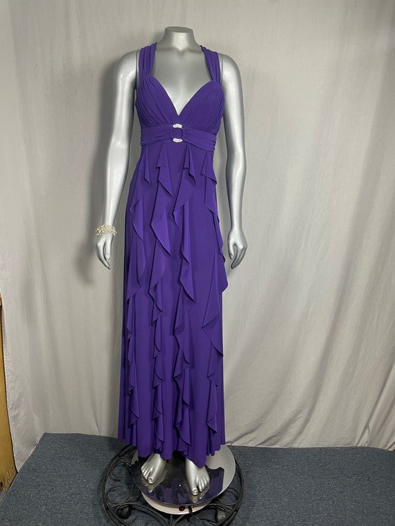 Regal Purple Evening Gown Proms Weddings Formal Dinne… - Gem
