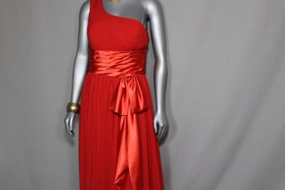 Luscious Red Formal Greek Goddess Gown Holidays Weddi… - Gem
