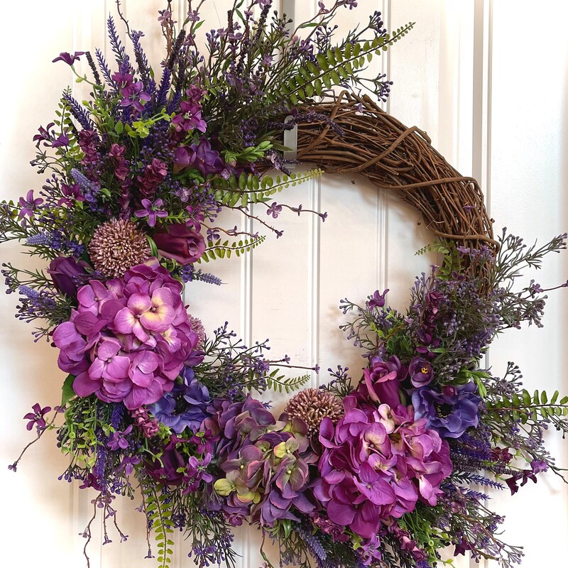 Purple Fall Wreath - Etsy