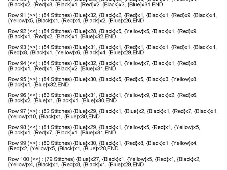 Winnie Queen Size Blanket, C2C Crochet Graph, C2C Chart, Graph and ...