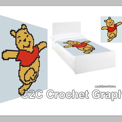 C2C Crochet Graph Winnie the Pooh PDF Instant Download - Etsy