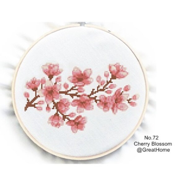 Cherry Blossom Cross Stitch Patterns - Etsy