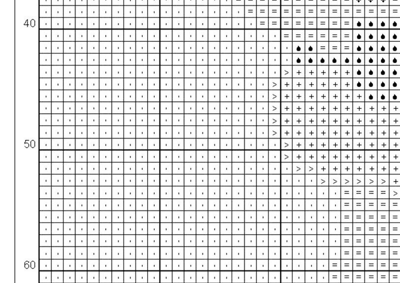 Crib Size Blanket C2C Crochet PDF Chart Corner to Corner | Etsy