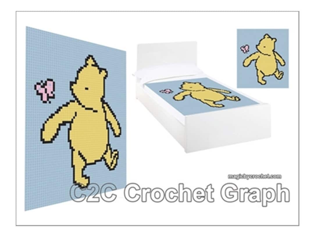 C2C Crochet Graph, Classic Winnie the Pooh PDF Chart, Instant Download ...