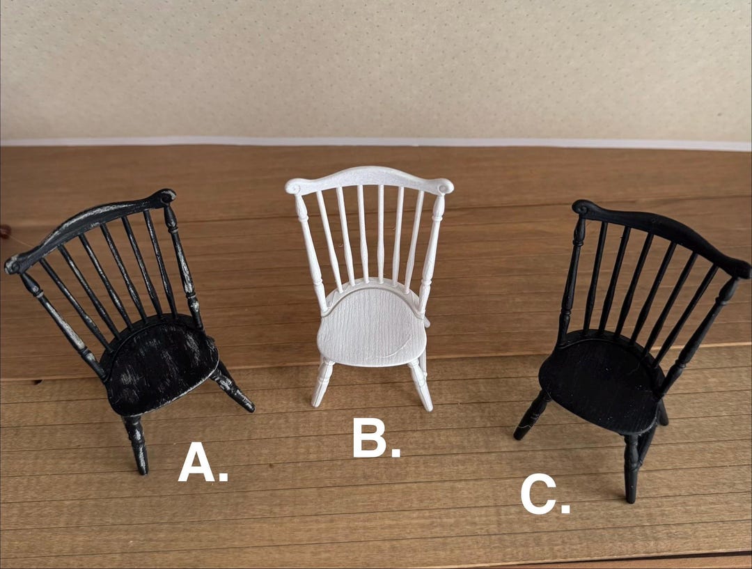DOLLHOUSE - Choice of Duxbury Style Chairs in One Inch Scale - Etsy
